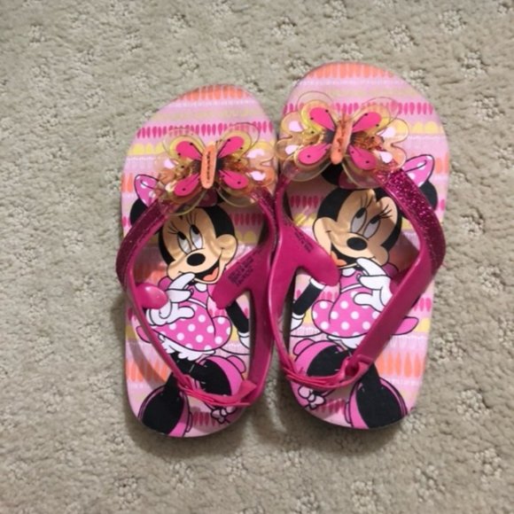 Disney | Shoes | Minnie Mouse Flip Flops Girls 78 Disney | Poshmark